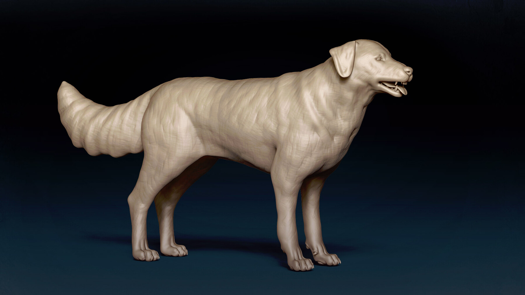 ArtStation - Golden Retriever Base Mesh 3D Model | Resources