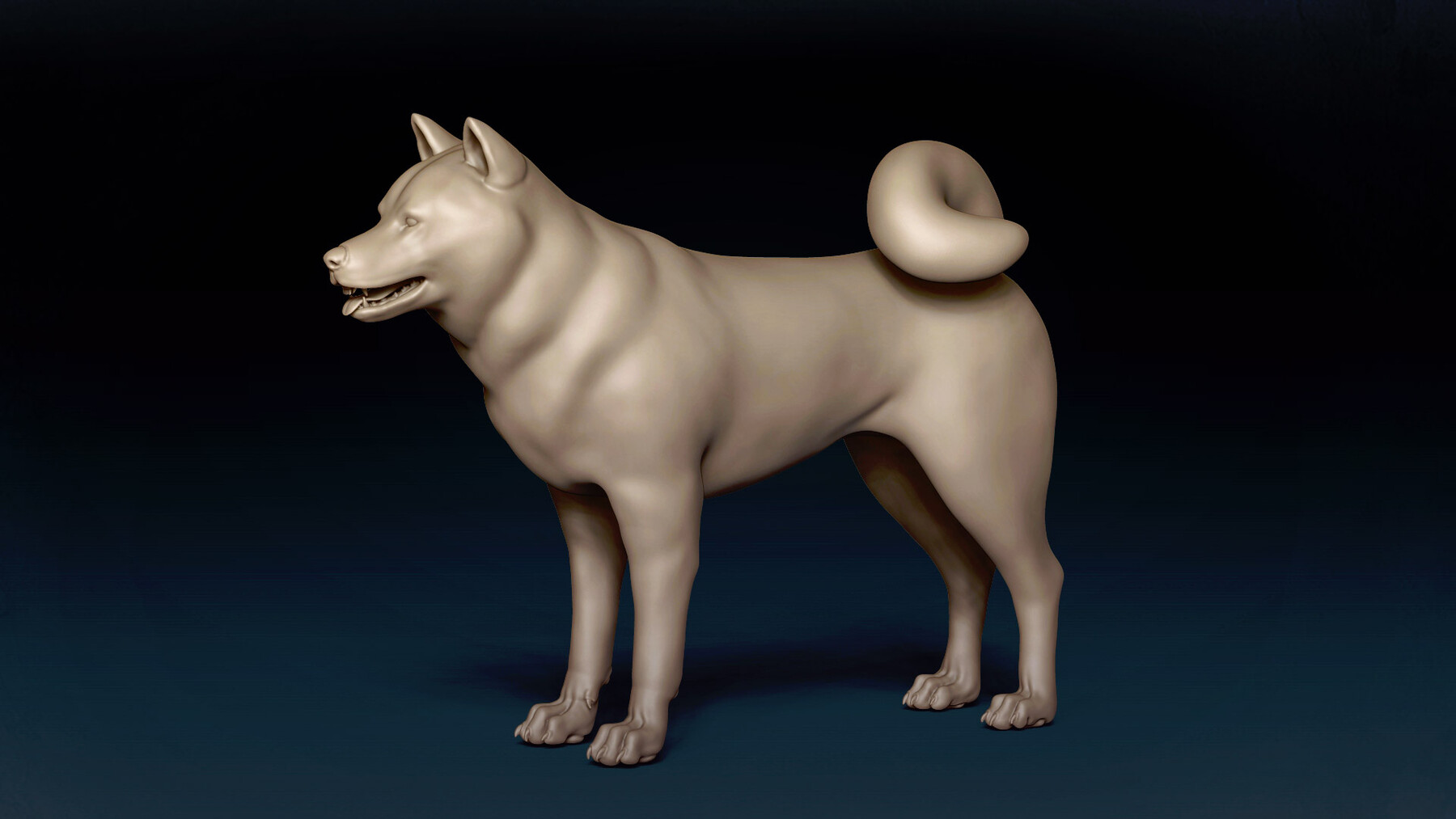 ArtStation - Shiba Inu Base Mesh 3D Model | Resources
