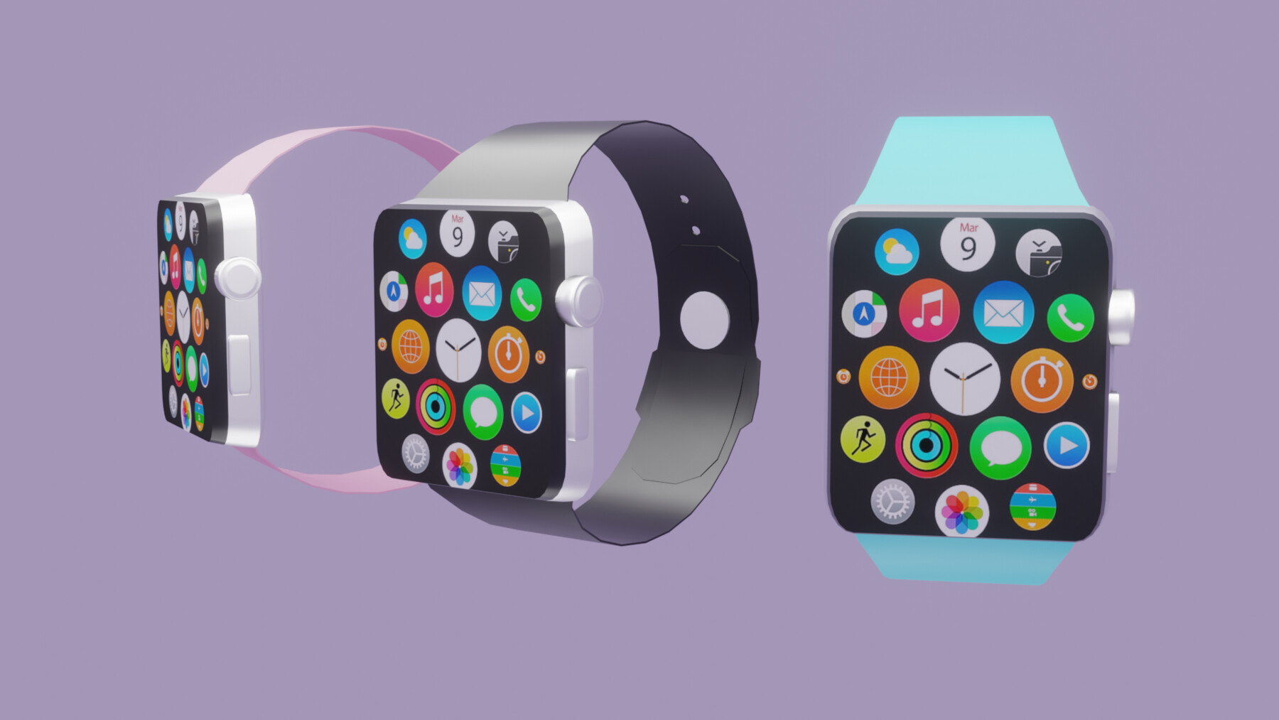 ArtStation - Apple watch lowpoly | Game Assets