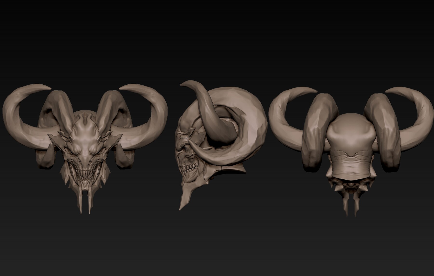 ArtStation - Demon Head | Resources