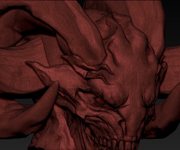 ArtStation - Demon Head | Resources