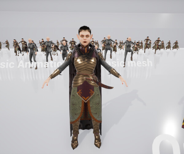 ArtStation - Elven female knight | Game Assets