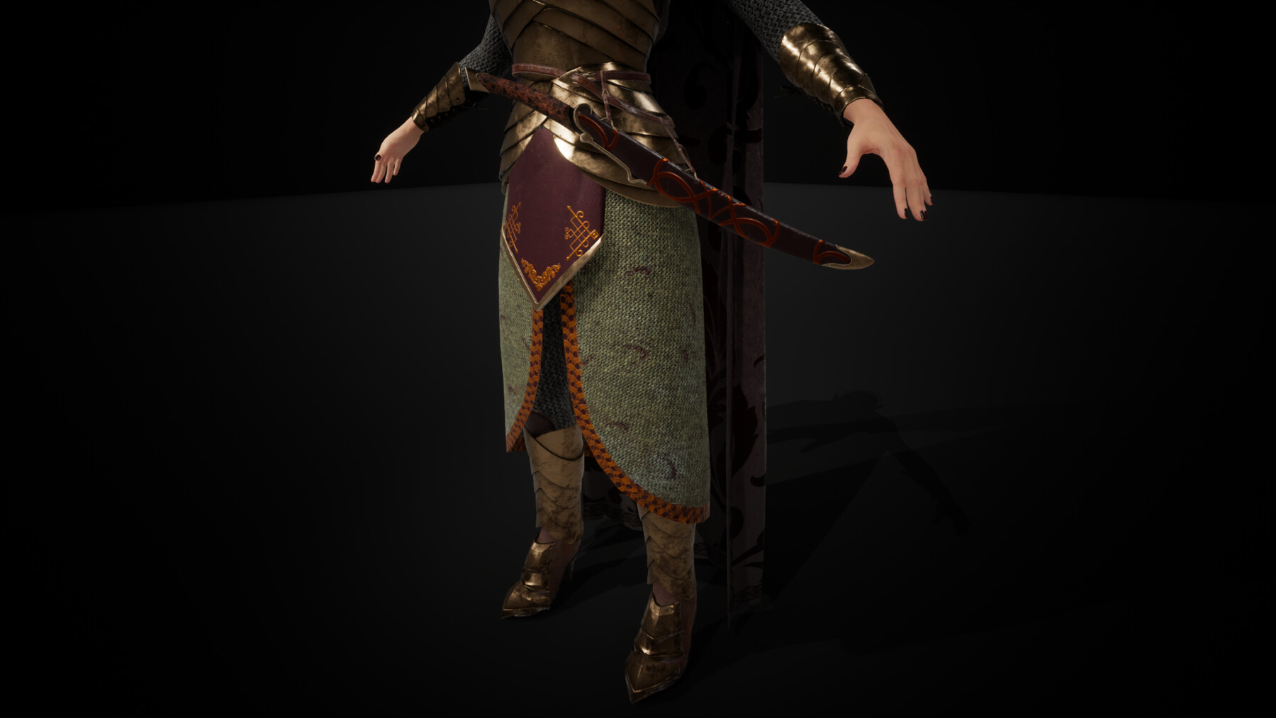 ArtStation - Elven female knight | Game Assets