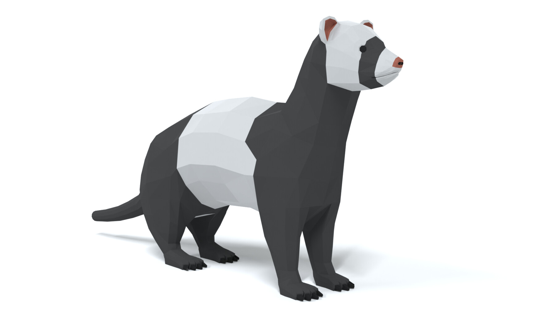 ArtStation - Low Poly Cartoon Ferret | Game Assets