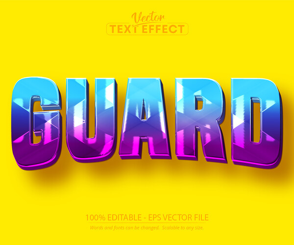 ArtStation - Cartoon text effect, editable multicolor text and comic ...