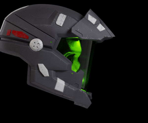 ArtStation - printable halo reach haunted helmet 3D print model | Game ...