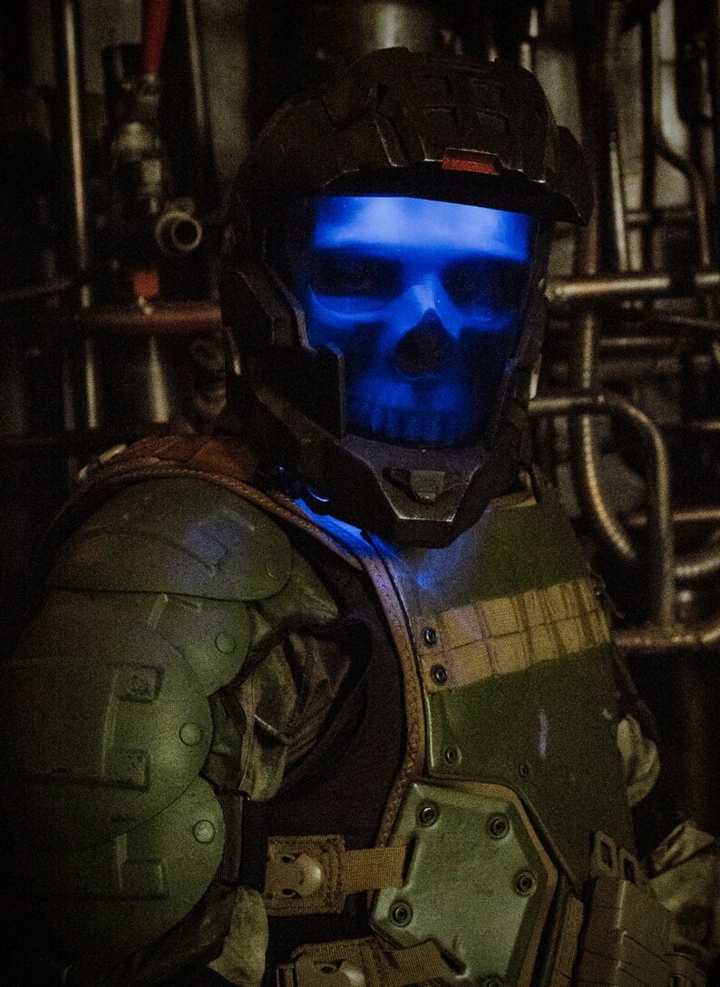 ArtStation - printable halo reach haunted helmet 3D print model | Game ...