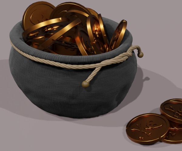 ArtStation - Coin purse | Game Assets