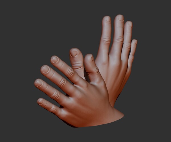 ArtStation - hand 3d print | Resources