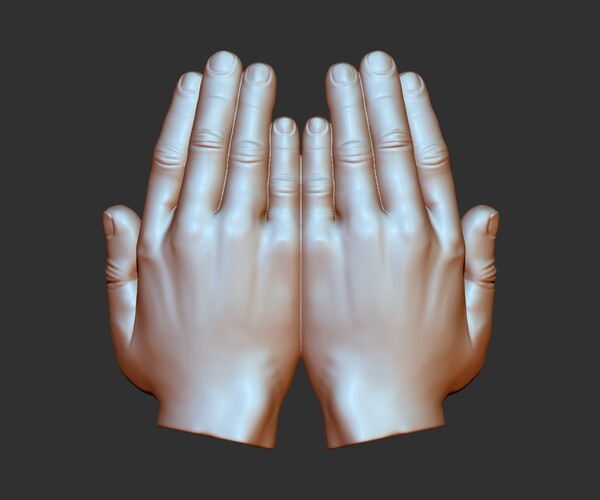 ArtStation - hand 3d print | Resources