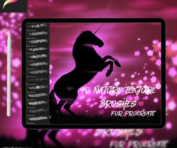 ArtStation - 40 Nature Texture Brushes for Procreate | Brushes