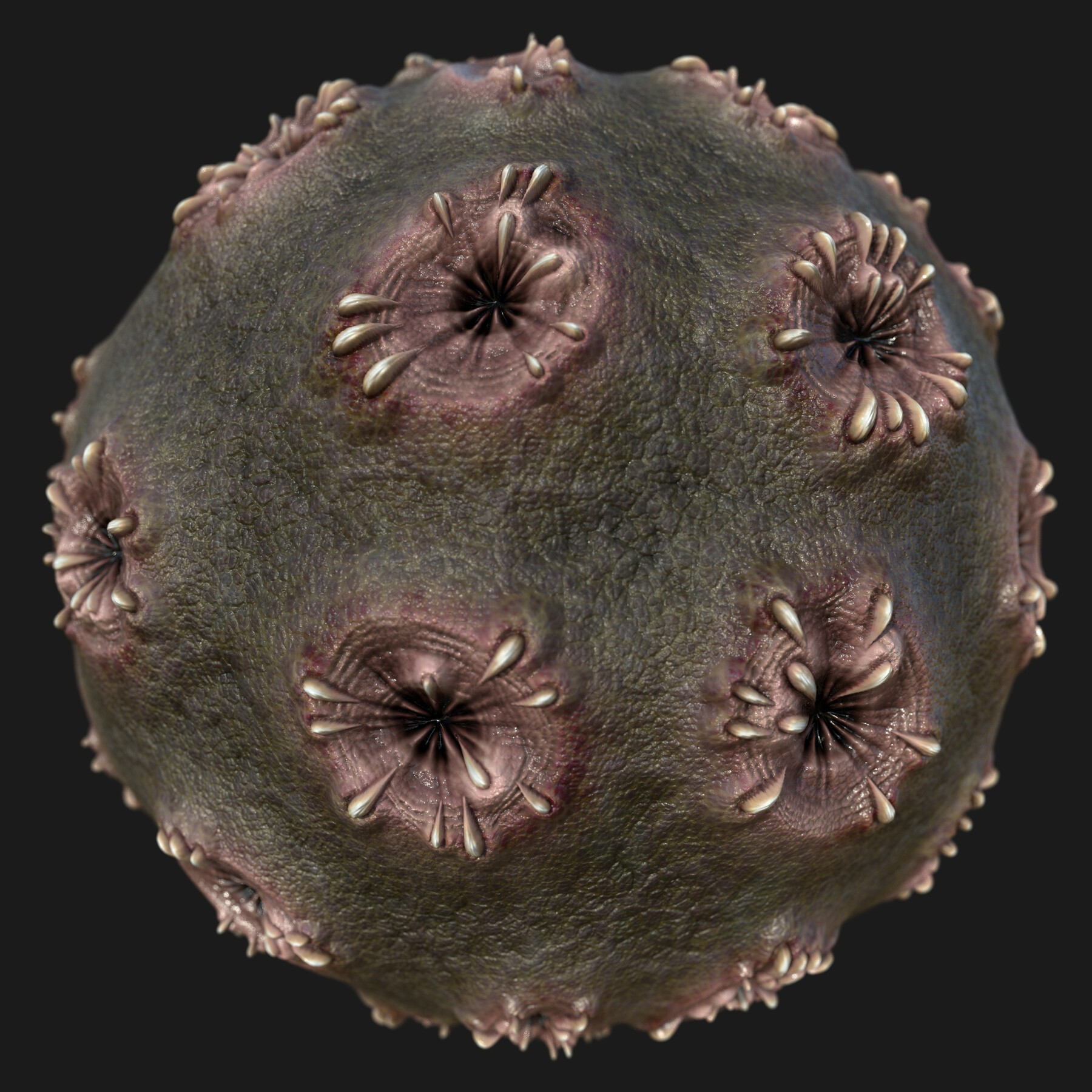 ArtStation - Suction Cup With Theet Alien Monster Skin Horror PBR ...