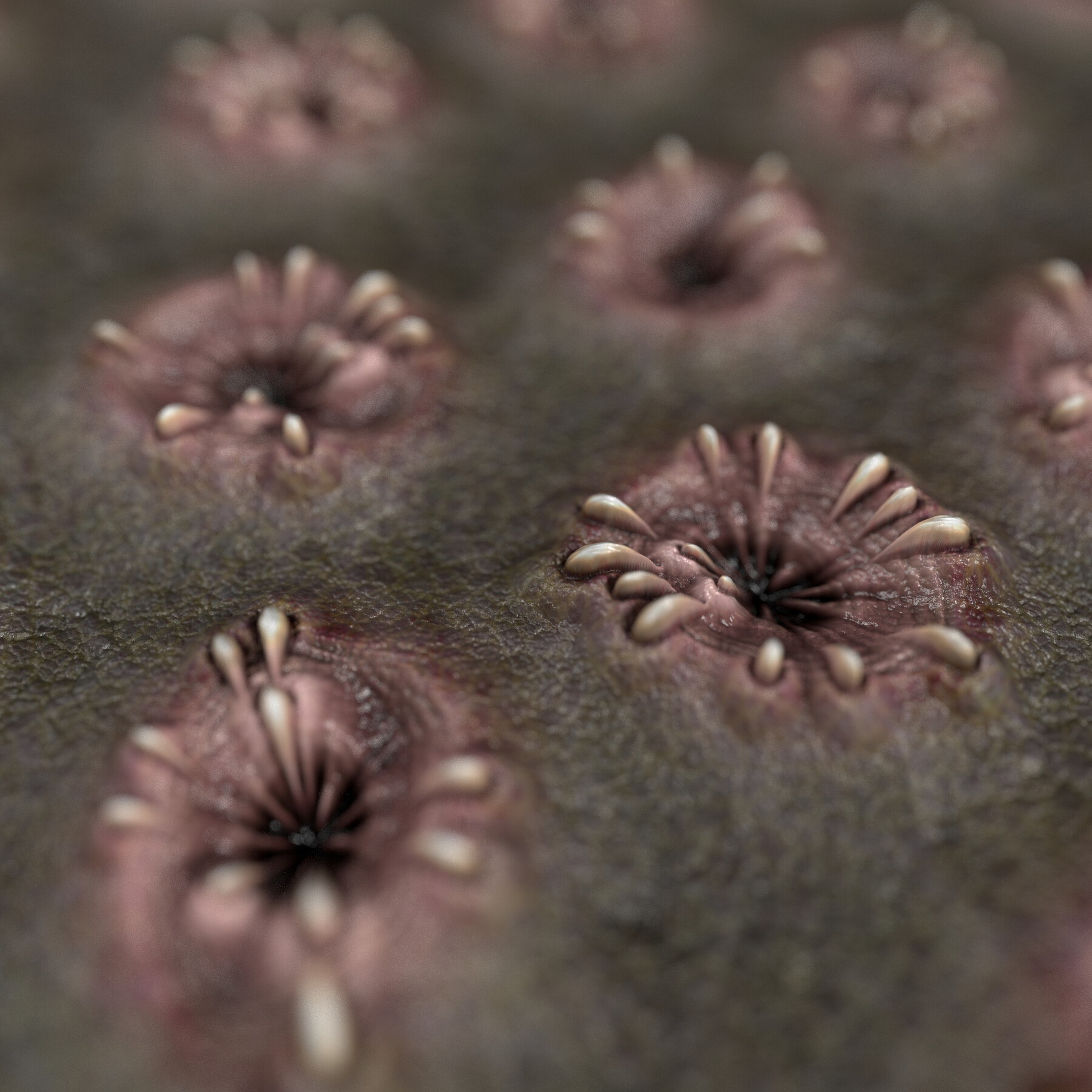 ArtStation - Suction Cup With Theet Alien Monster Skin Horror PBR ...