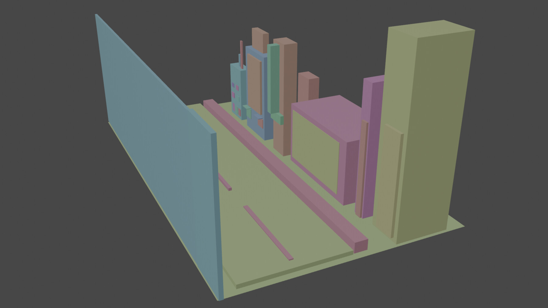 ArtStation - City road cartoon model | Resources