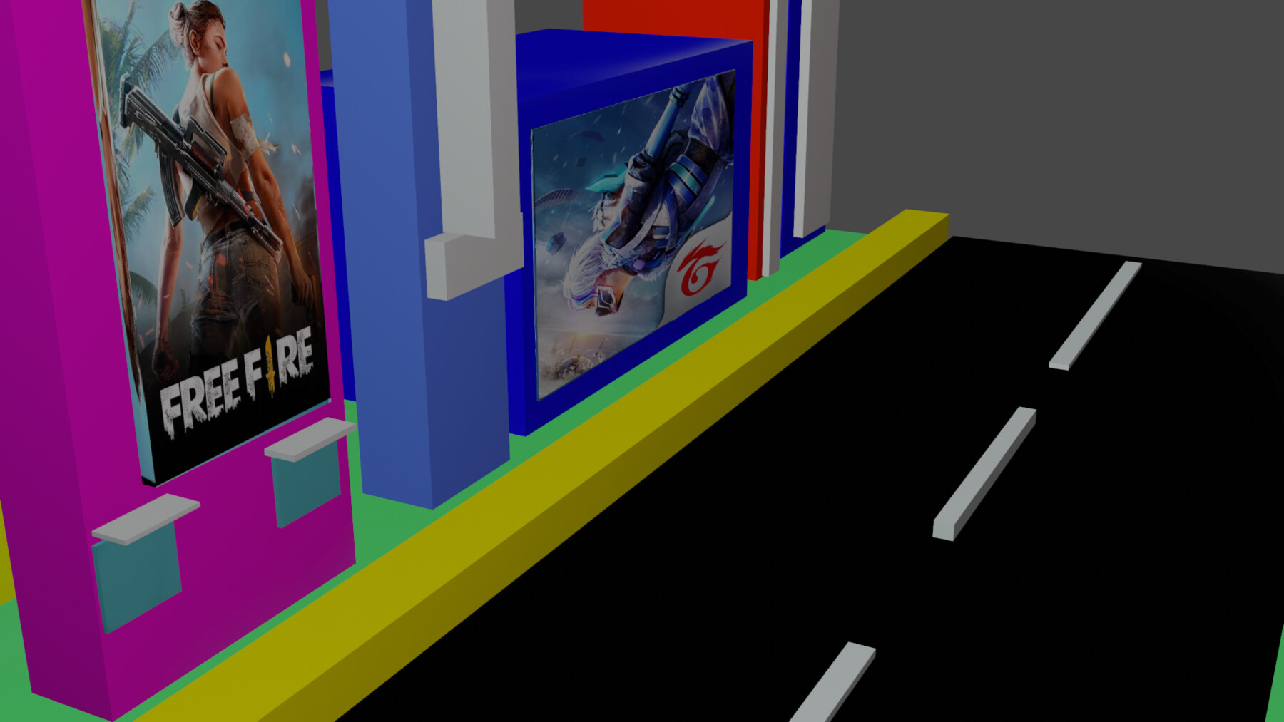 ArtStation - City road cartoon model | Resources