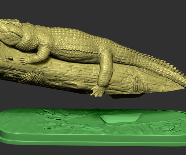 ArtStation - Crocodile in Tree | Resources
