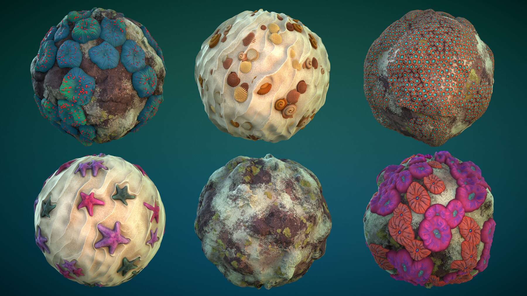 ArtStation - Coral Reef Material Pack | Game Assets