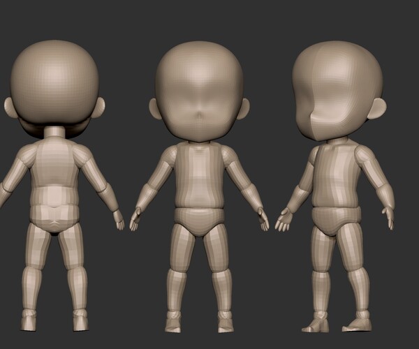 ArtStation - Basemesh - chibi | Resources