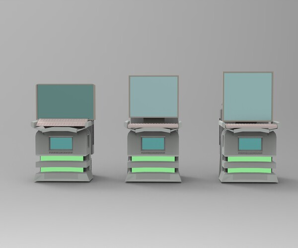 ArtStation - Computing equipment and monitors | Game Assets