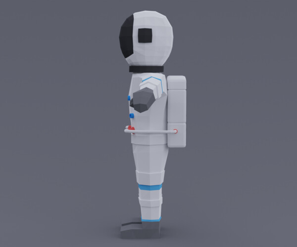 ArtStation - Low Poly Cartoon Astronaut | Game Assets