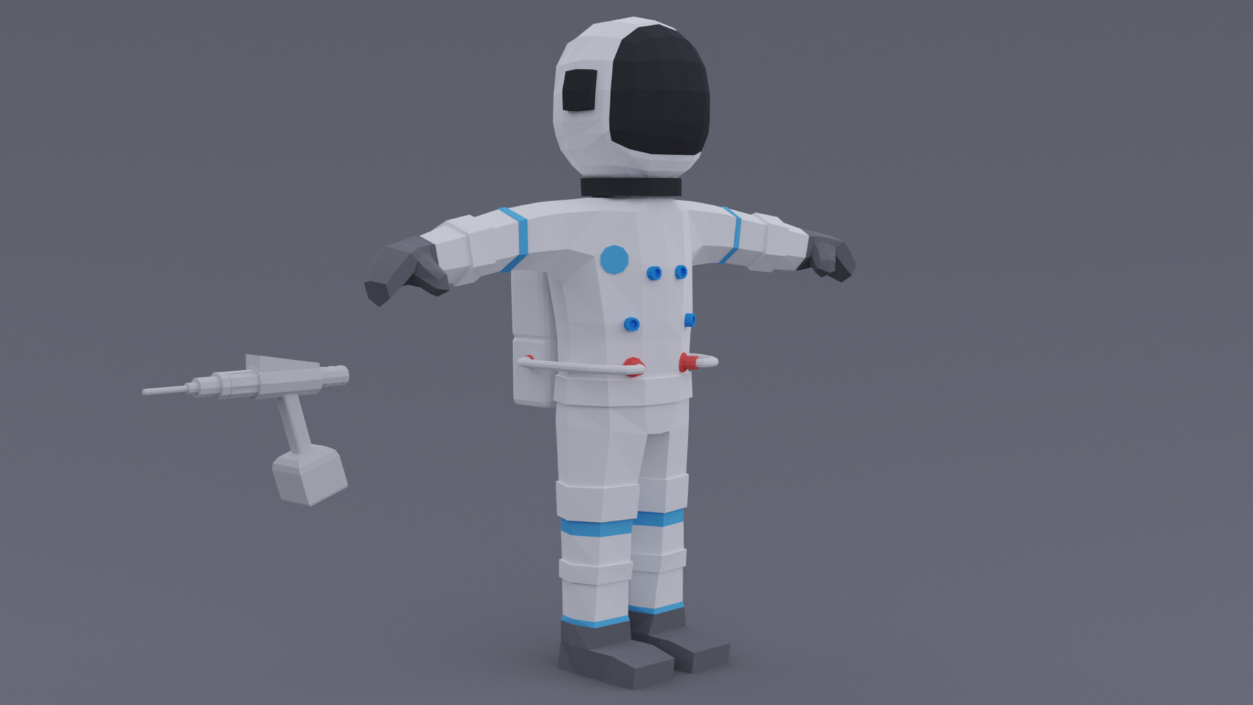 ArtStation - Low Poly Cartoon Astronaut | Game Assets