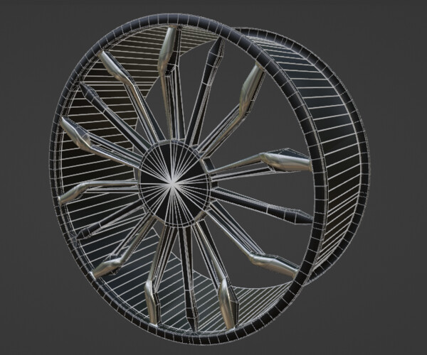 ArtStation - Sports car rim | Game Assets