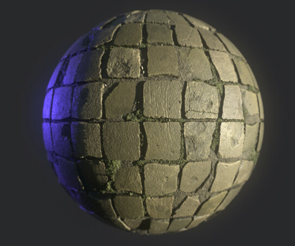 ArtStation - Mossy Cobble Flooring | Game Assets