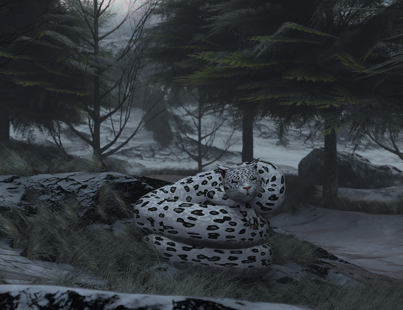 ArtStation - Tatzelwurm for DAZ Dragon 3 | Resources