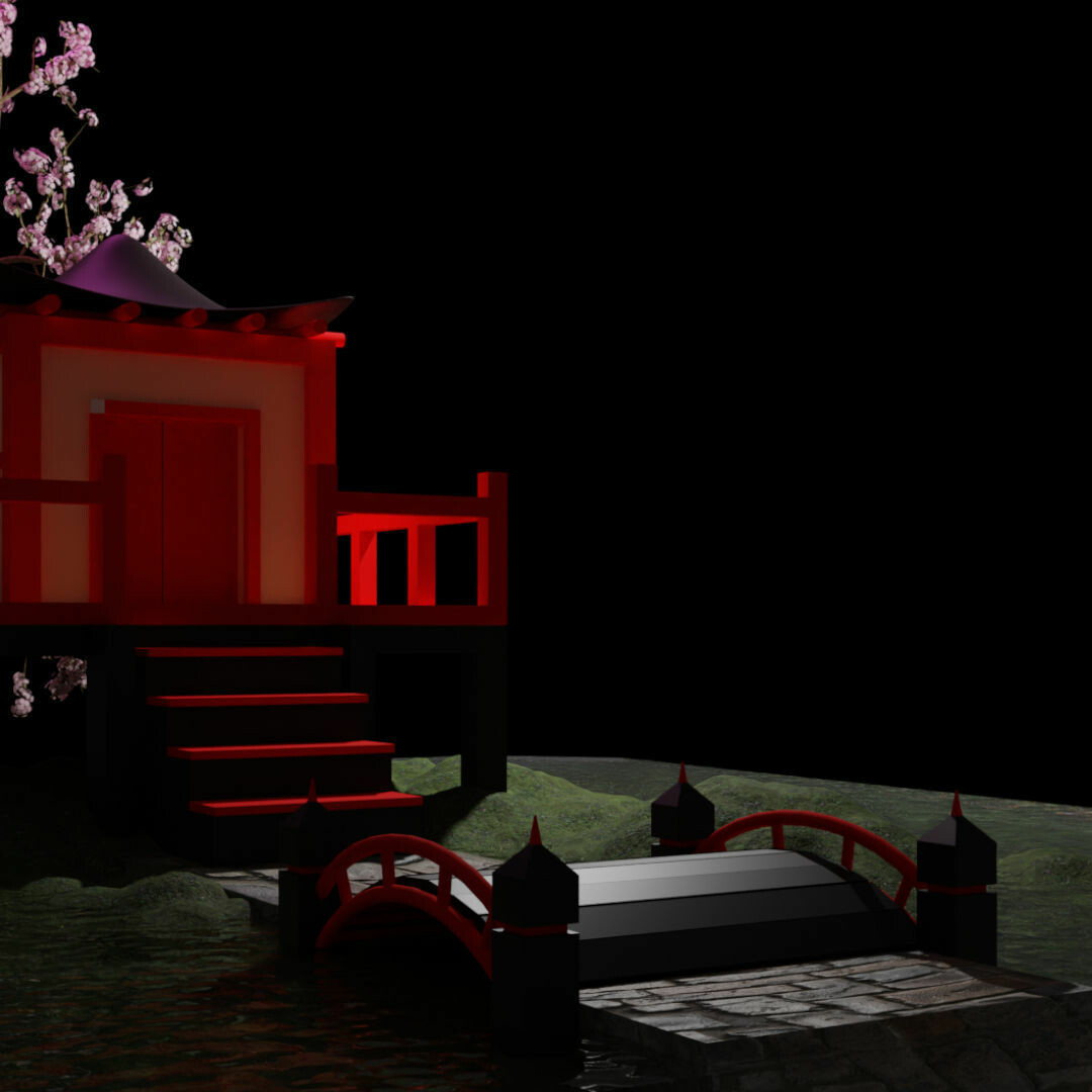 ArtStation - japan house Low-poly | Game Assets