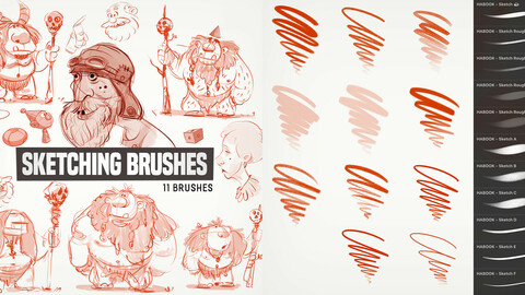 ArtStation - HABOOK Pencil Brushes for Procreate | Brushes