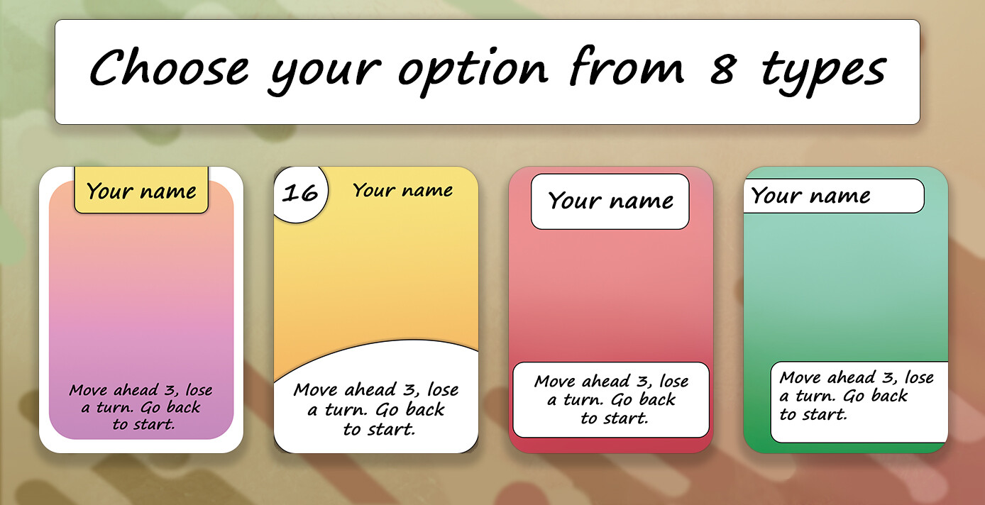 ArtStation - Simple card template | Game Assets