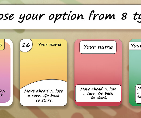 ArtStation - Simple card template | Game Assets
