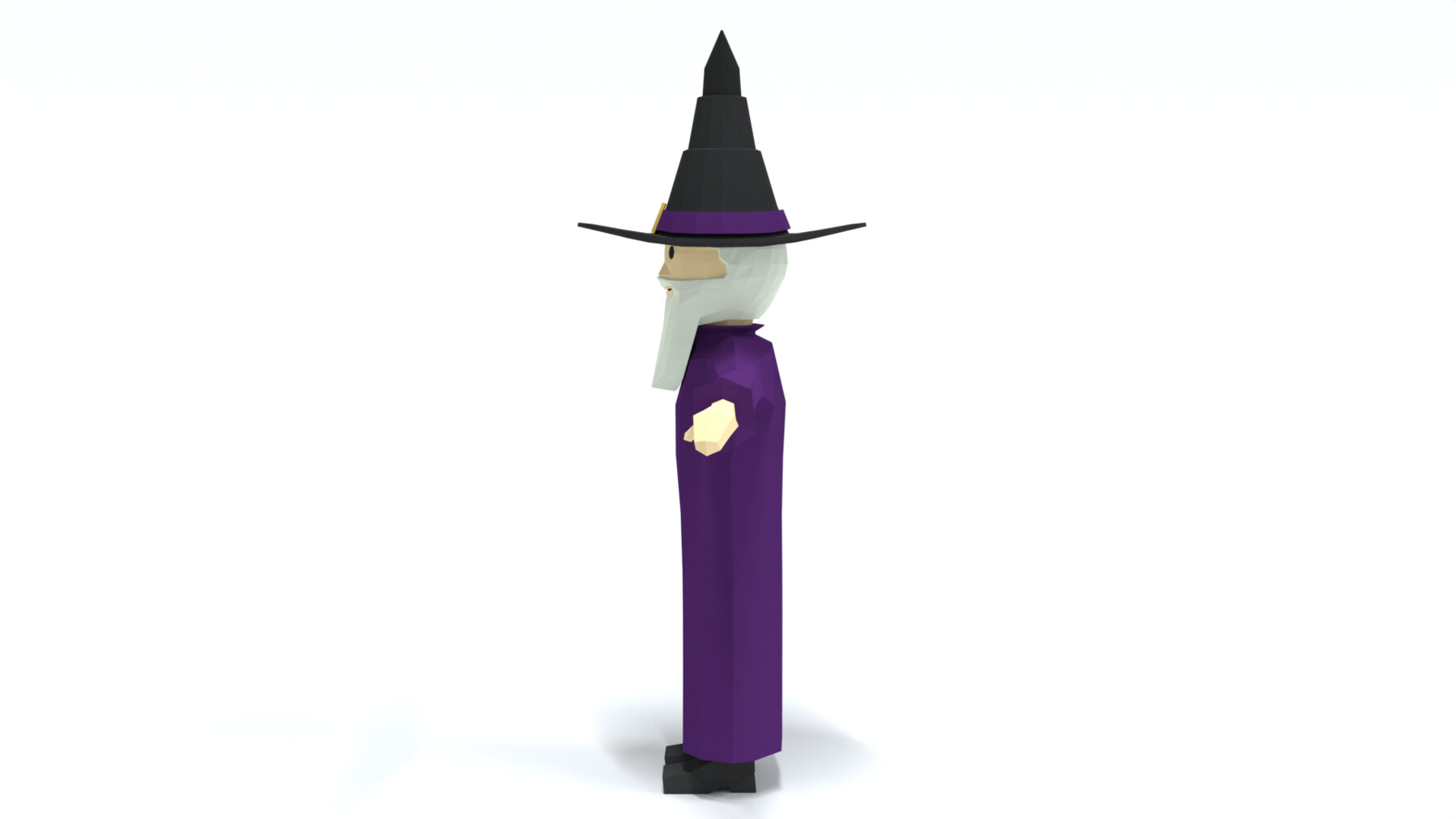 ArtStation - Low Poly Cartoon Wizard | Game Assets