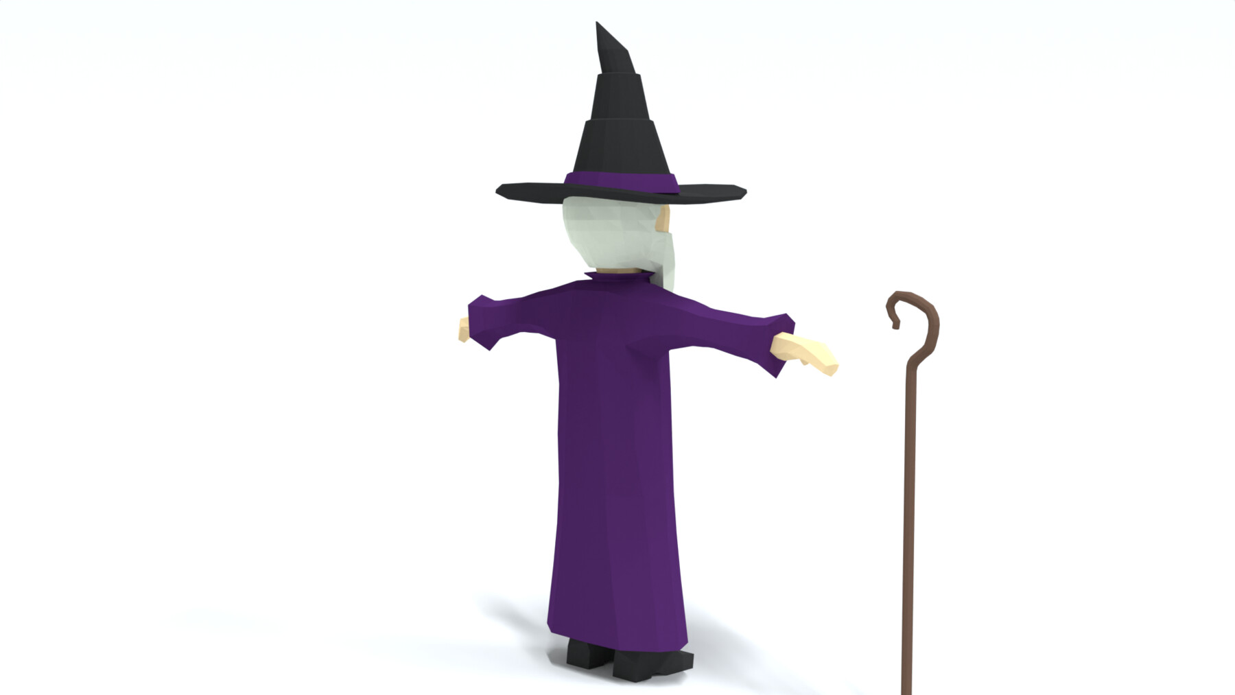ArtStation - Low Poly Cartoon Wizard | Game Assets