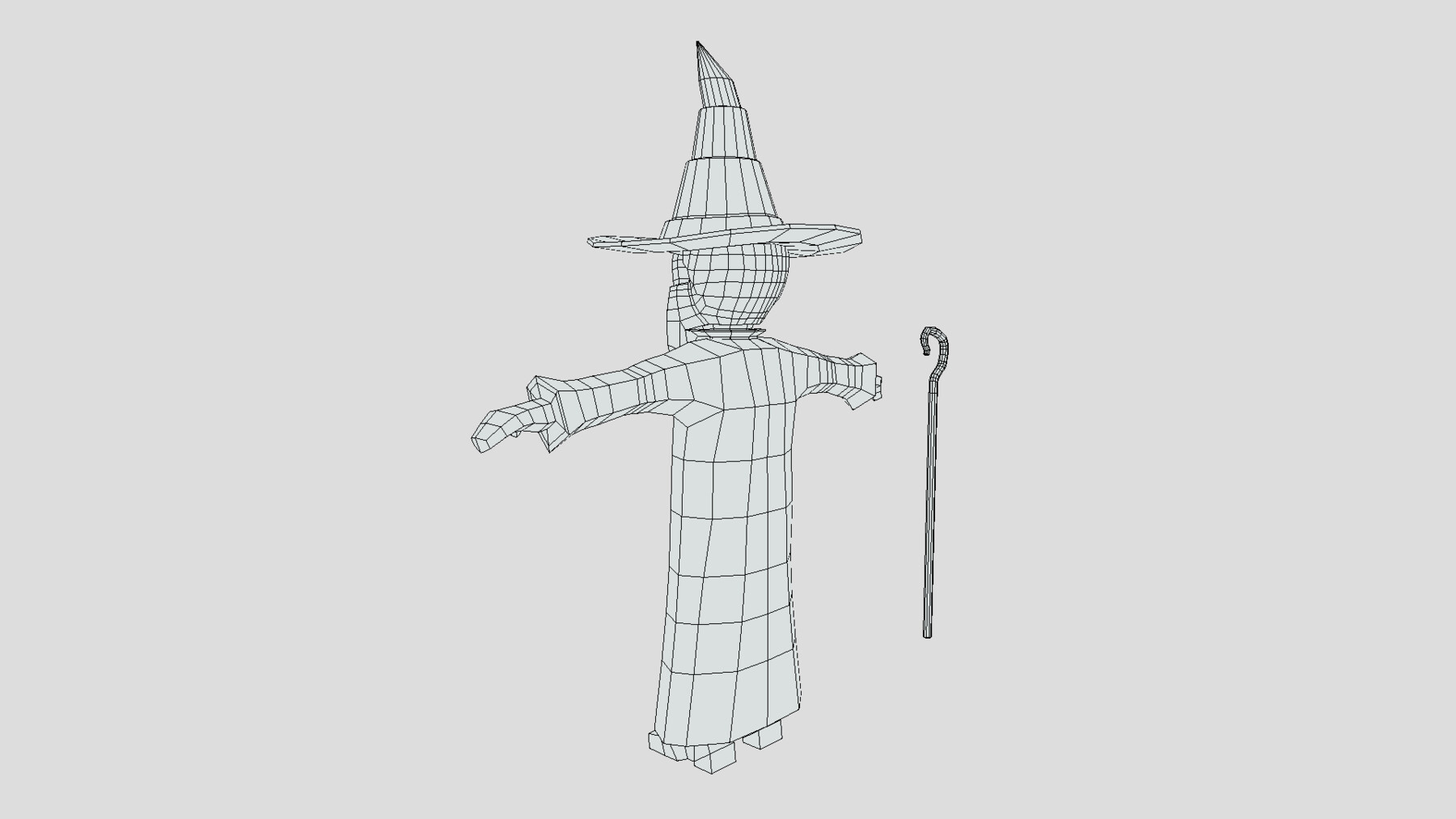 ArtStation - Low Poly Cartoon Wizard | Game Assets