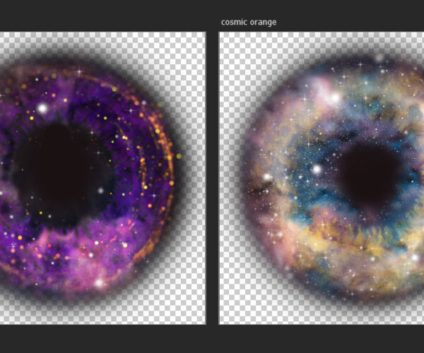 ArtStation - Original cosmic eyes set | 3D model texture | reference ...