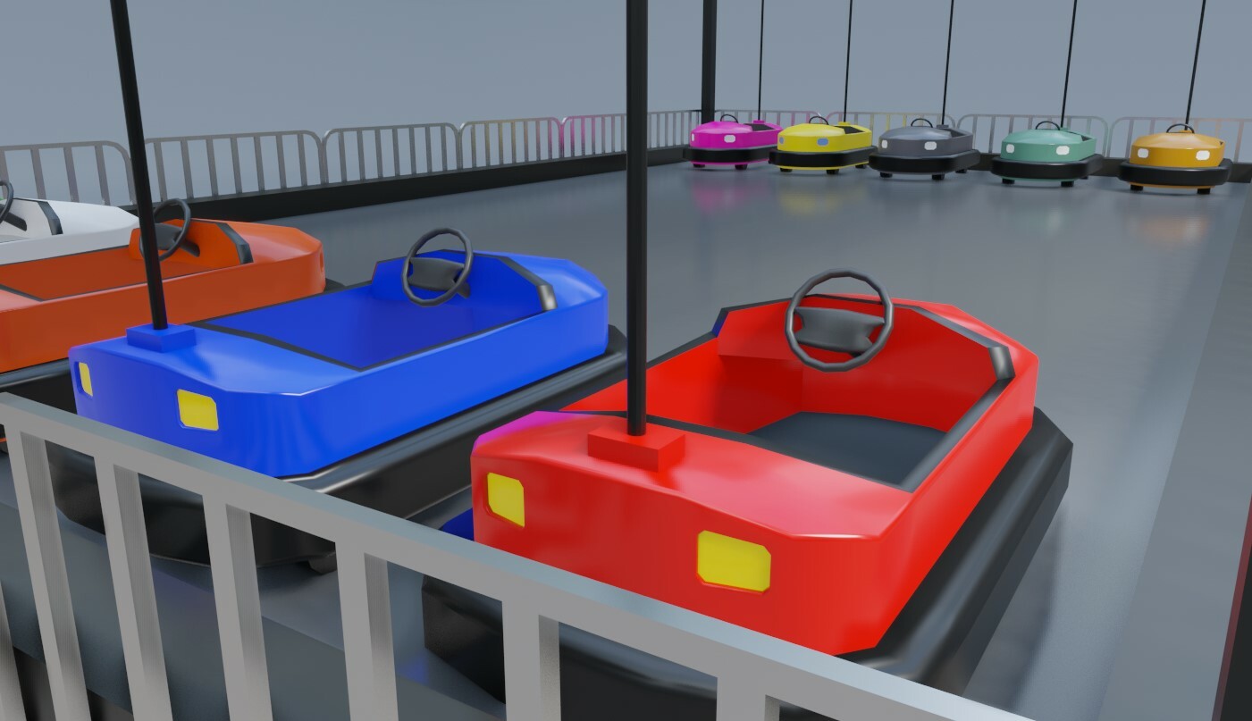 ArtStation - Beat Cart - Amusement Park - Parque de Diversoes Low-poly ...