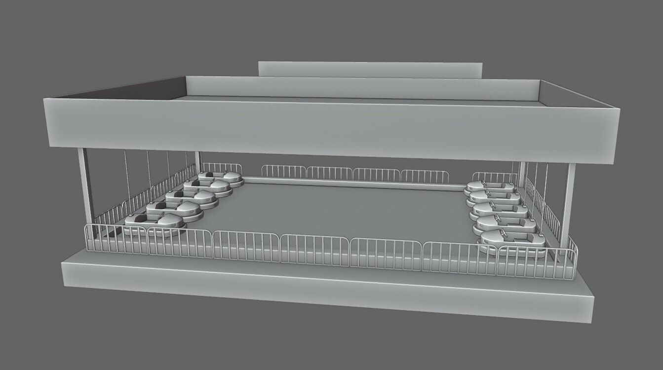 ArtStation - Beat Cart - Amusement Park - Parque de Diversoes Low-poly ...