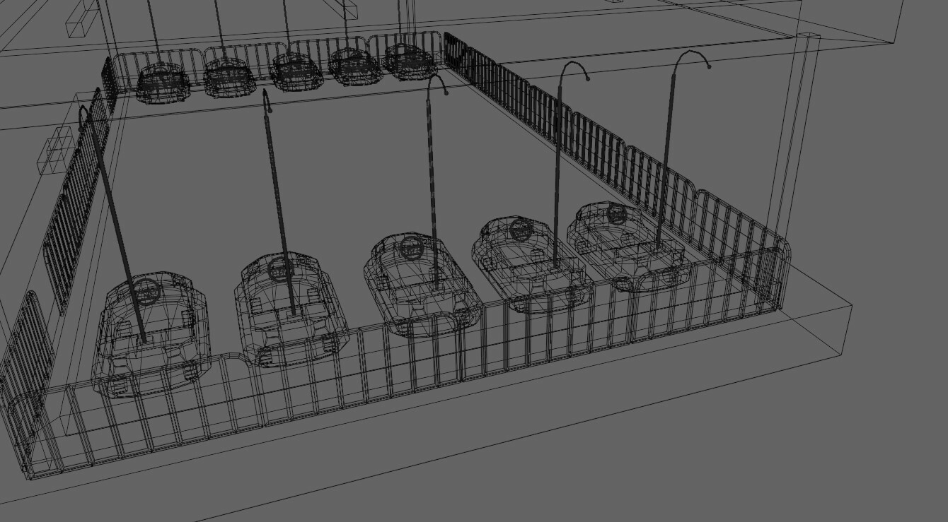 ArtStation - Beat Cart - Amusement Park - Parque de Diversoes Low-poly ...