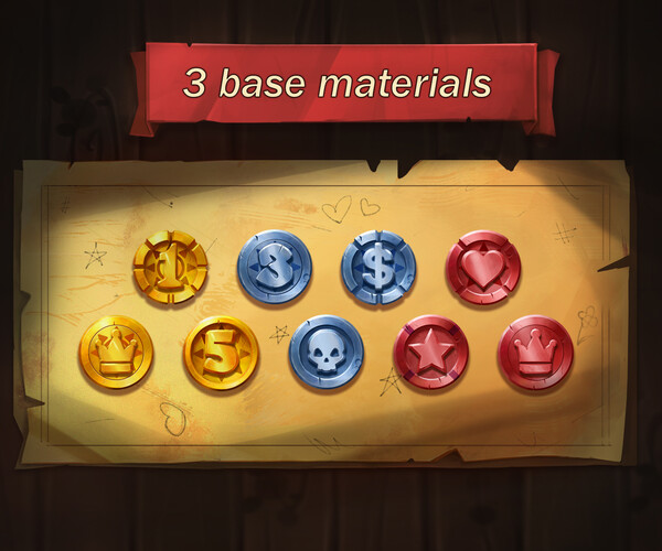 ArtStation - Coins generator pack | Game Assets