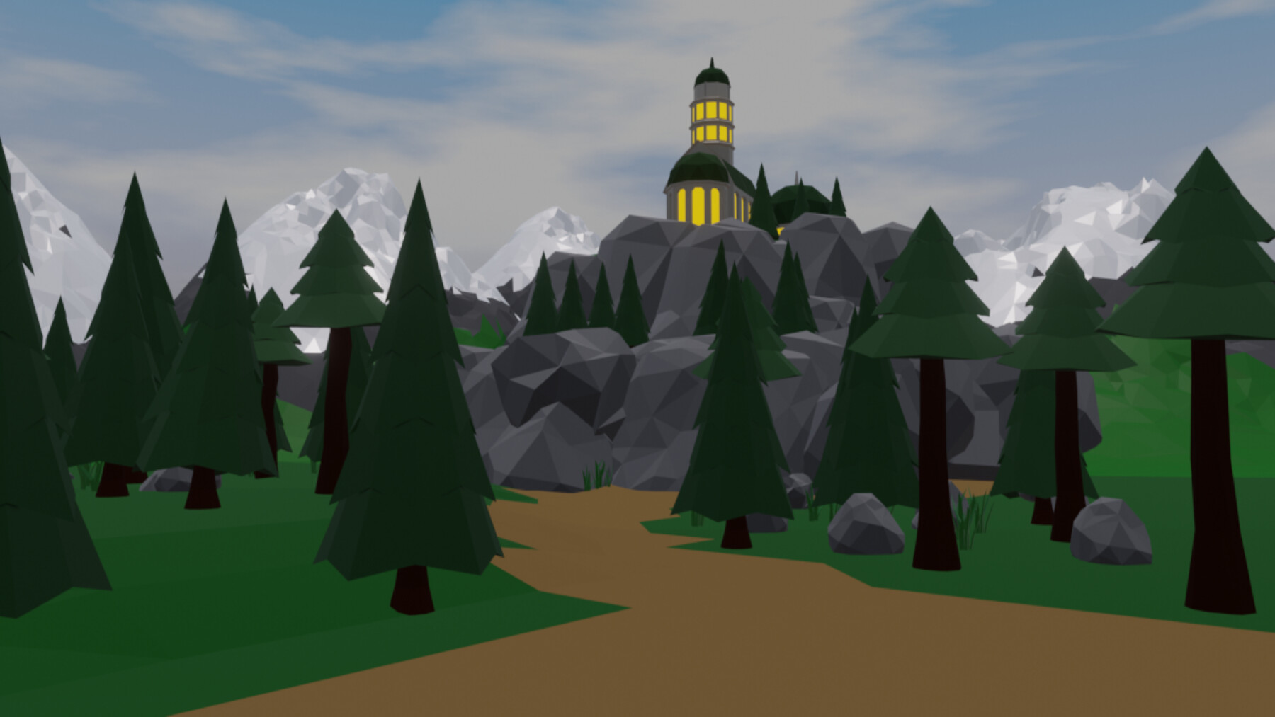 ArtStation - Low Poly Fantasy Forest Environment! | Game Assets