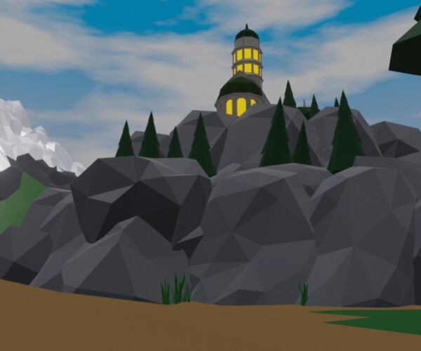 ArtStation - Low Poly Fantasy Forest Environment! | Game Assets