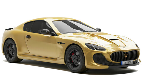 ArtStation - Maserati Granturismo Gold Chrome | Resources