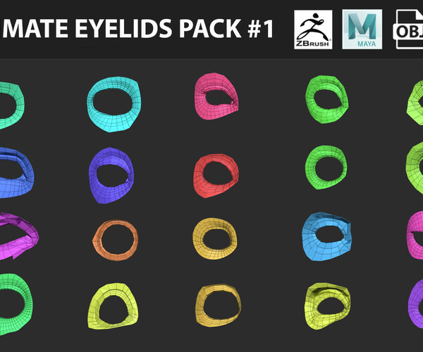 ArtStation - Ultimate EyeLids Model Pack #1 | Resources