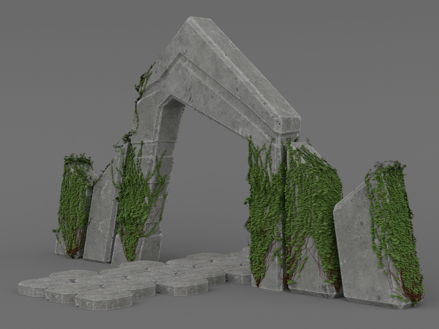 ArtStation - Abstract Rock Gate | Game Assets