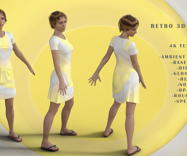 ArtStation - 3D-material Retro. 4K | Resources