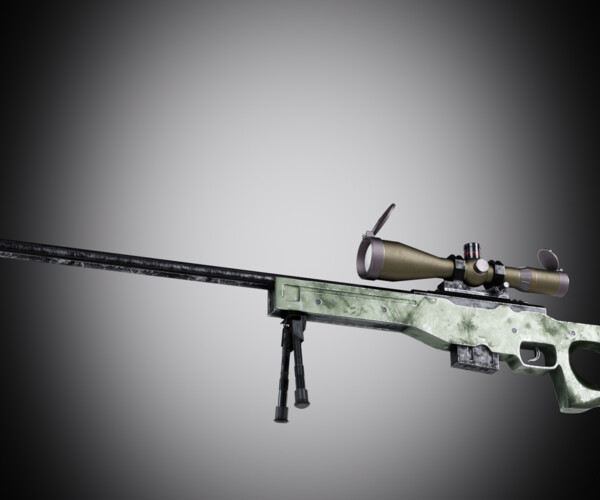 ArtStation - Awp L96A1 PBR Low-poly Game ready | Resources
