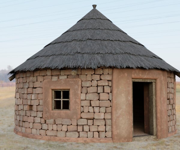 ArtStation - Round Hut | Game Assets