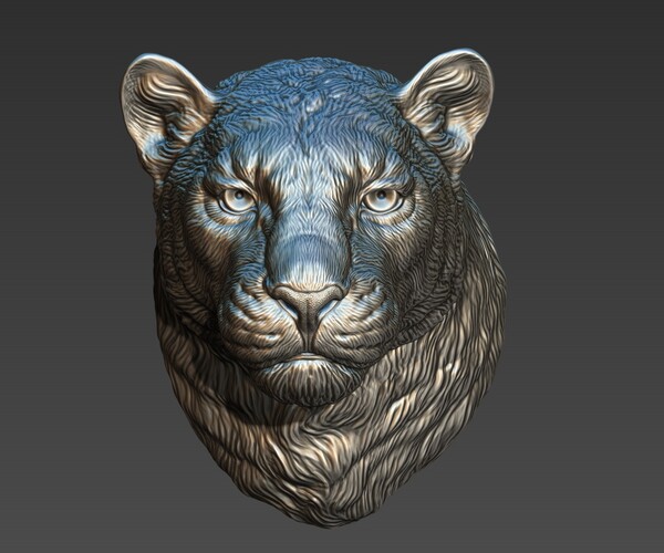 ArtStation - Panther leopard head | Resources