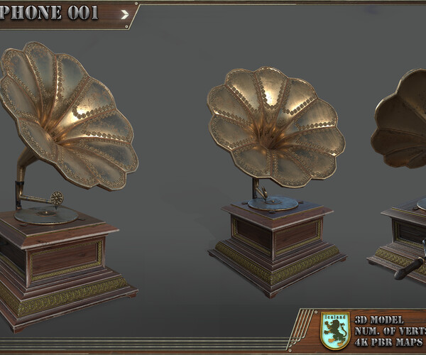 ArtStation - Gramophone 01 | Game Assets